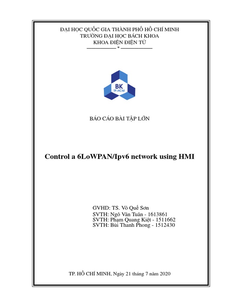 Report WSN HMI | PDF