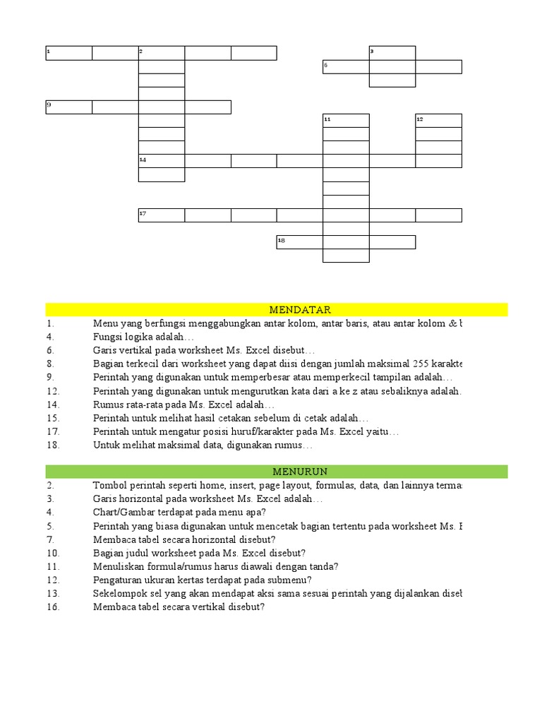 Tts Tik Ms. Excel | PDF