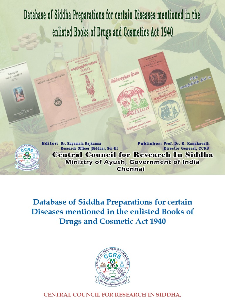 Ebook Database of Siddha Preparations for certain | PDF