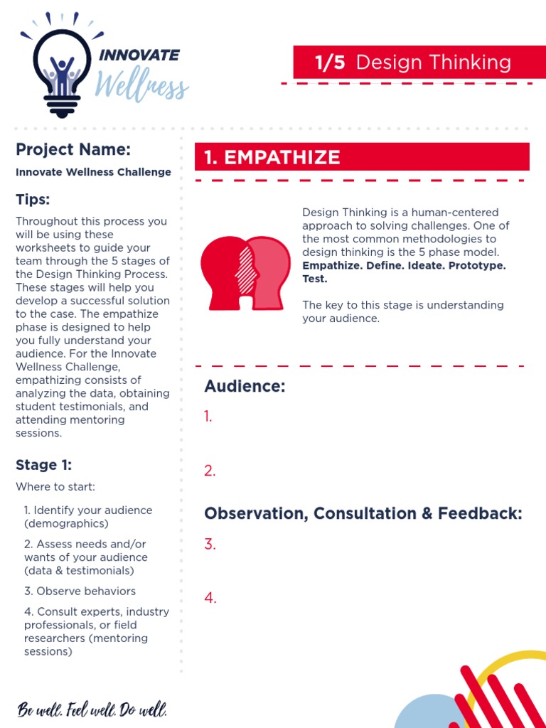 Design Thinking Process Worksheets Updated | PDF