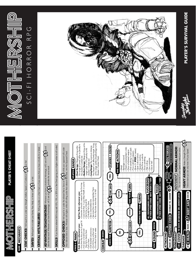 Mothership Zine Rulebook v5 PRINT | PDF