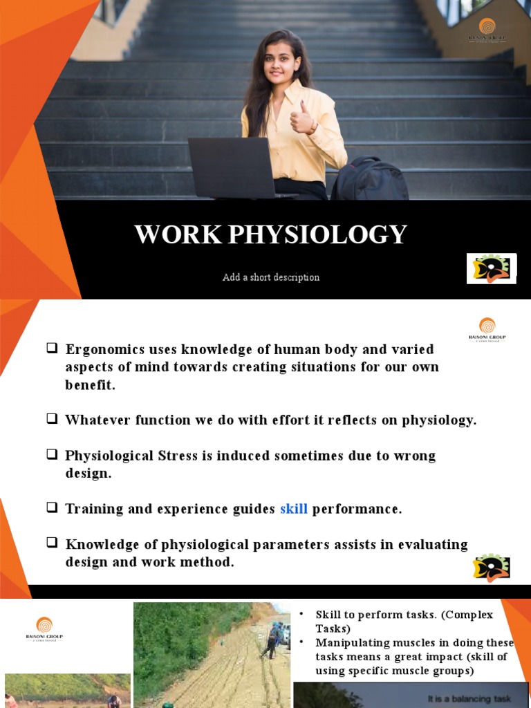 Lecture 2 EE - Work Physiology | PDF | Skeletal Muscle | Muscle Contraction