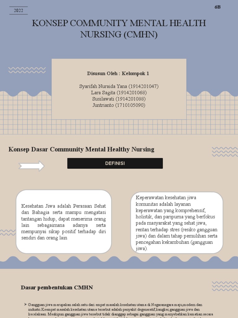 1.2 PPT Kelompok 1 Konsep Dasar CMHN | PDF