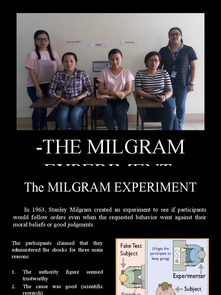 Milgram Experiment: Obedience to Authority | PDF | Self-Improvement ...
