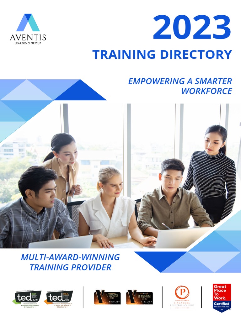 Aventis Learning Group Training Directory 2023 | PDF | Educational ...
