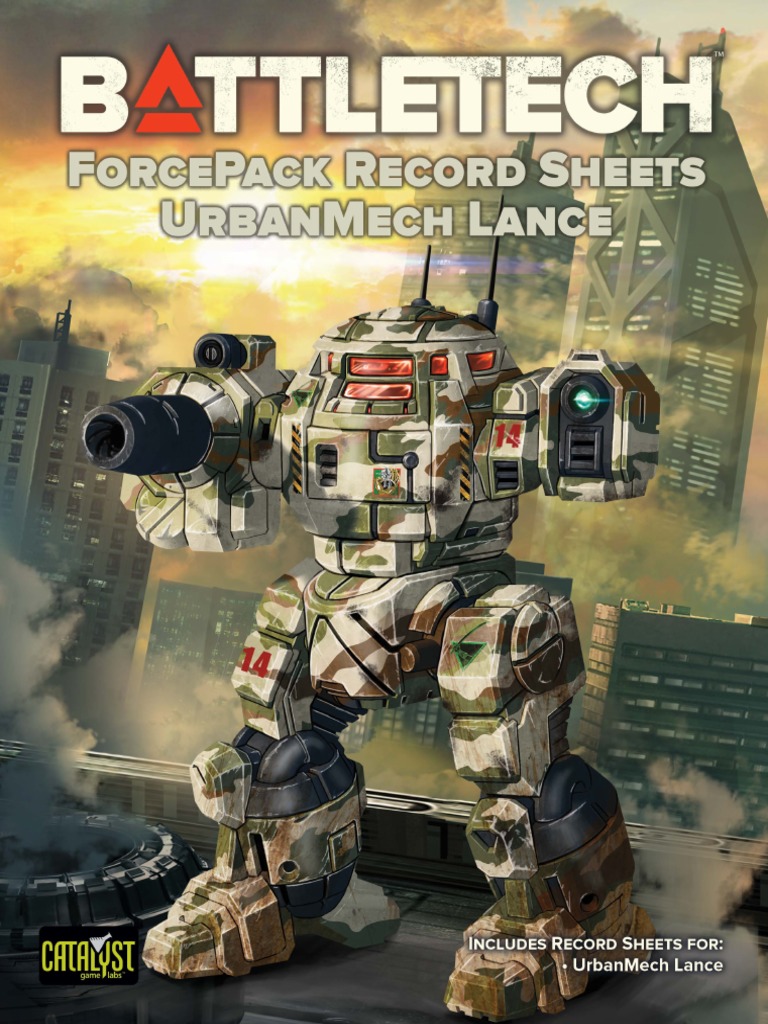 UrbanMech UM-R60 Record Sheet | PDF | Battle Tech