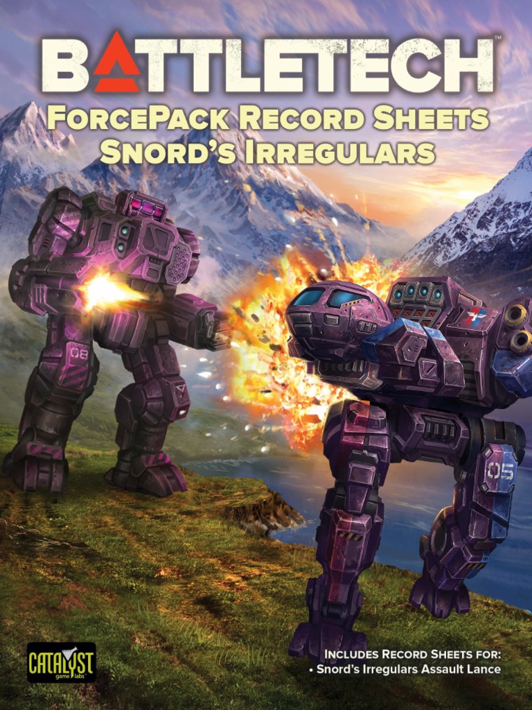 Rifleman RFL-3N BattleMech Record Sheet | PDF
