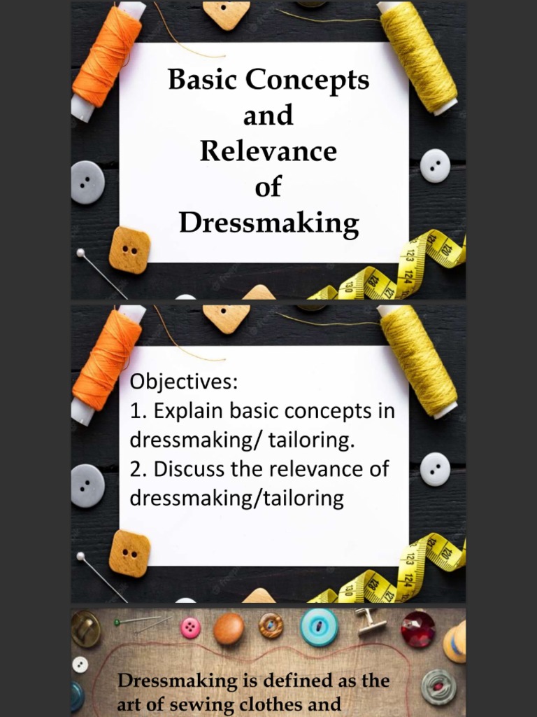 Dressmaking Skills and Tools Explained | PDF | Self-Improvement | Lifestyle