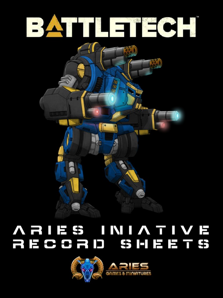 Battletech Record Sheets Aries Initiative | PDF