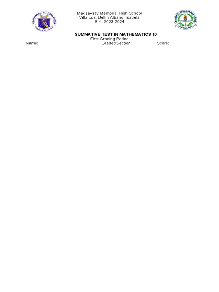 Summative - Ap10 | PDF