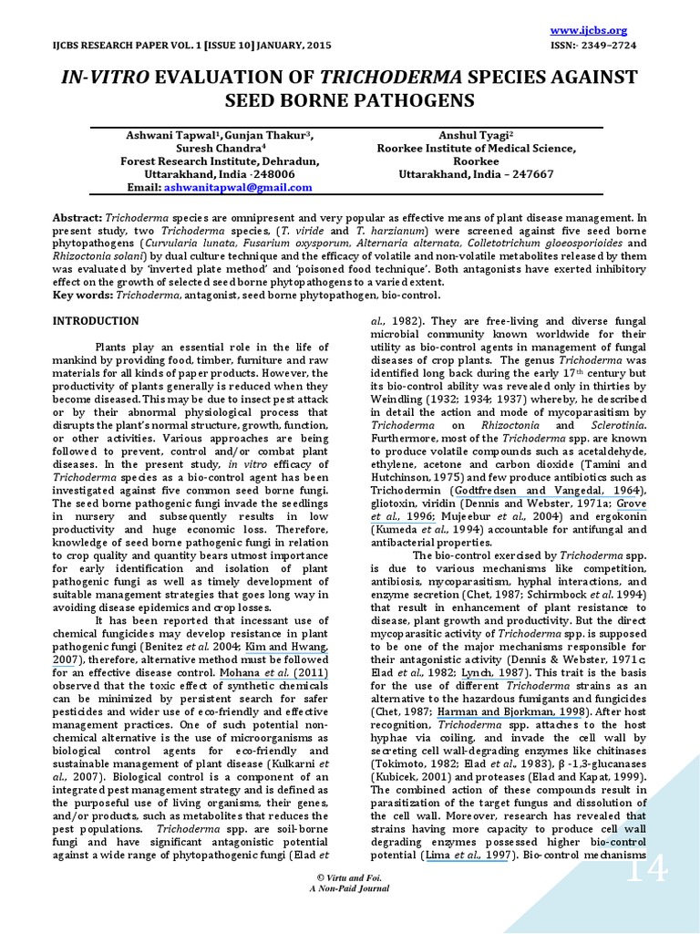 Tapwal Metode Dual Culture | Download Free PDF | Fungus | Biological ...