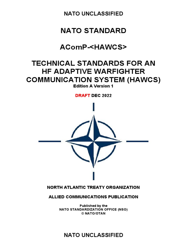 AComP HAWCS Draft 2022-12-14 | PDF | High Frequency | Interoperability