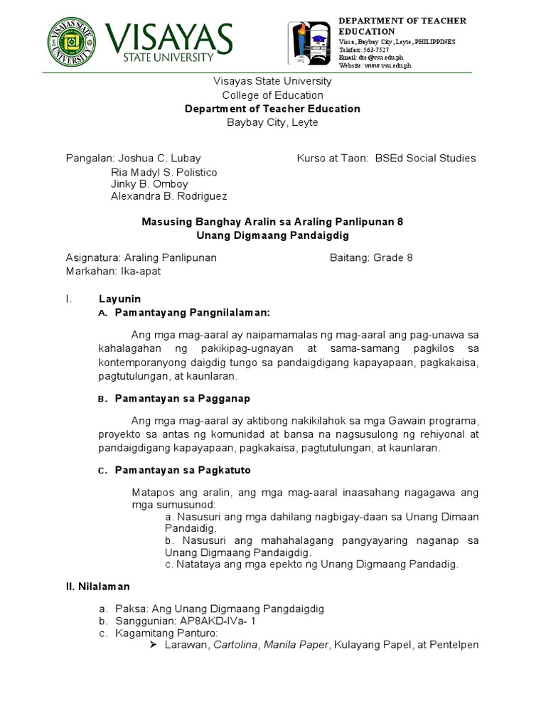 Lesson-Plan Sample. | PDF