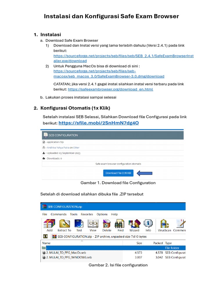 Panduan Instalasi Dan Konfigurasi SEB (Safe Exam Browser) TO PPG | PDF ...