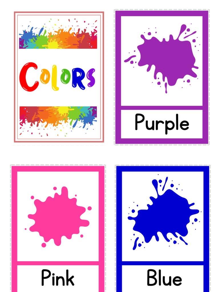 Colors Flashcard | PDF