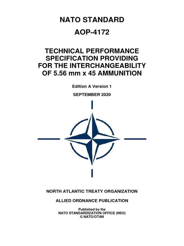STANAG 4172: 5.56mm Ammo Standards | PDF