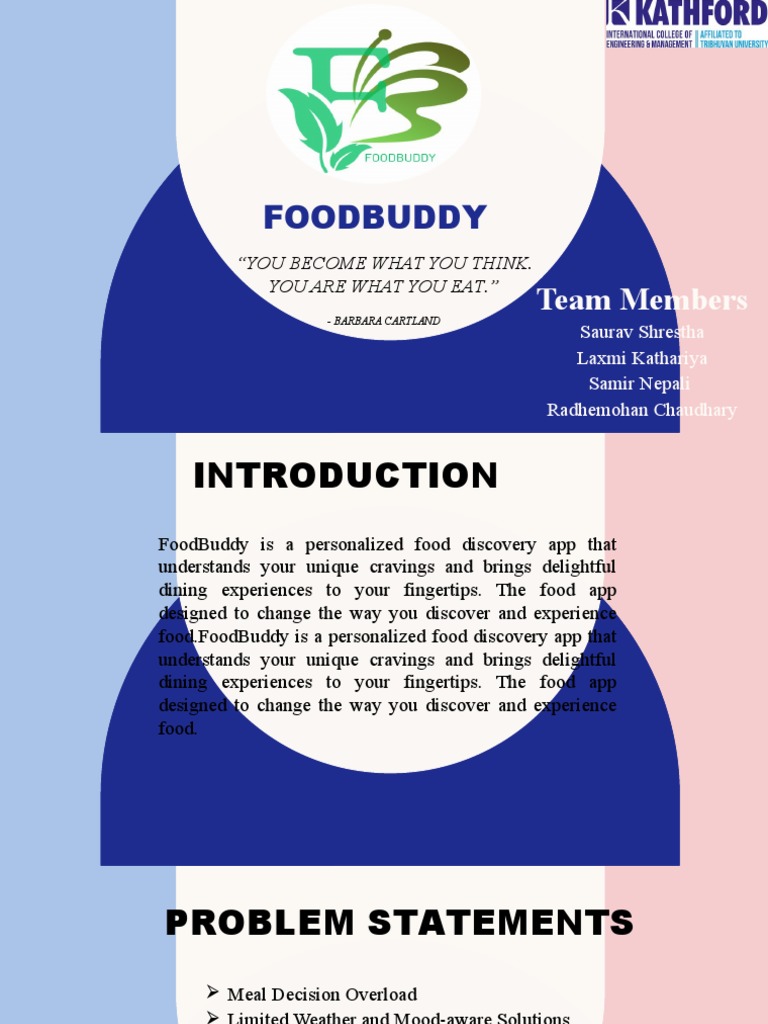 Personalized Food Discovery App | PDF