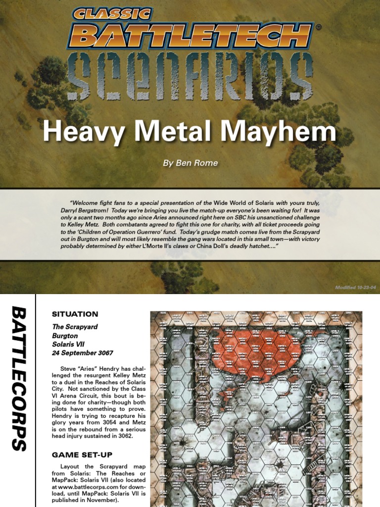 Classic Battletech Scenarios - Heavy Metal Mayhem | PDF