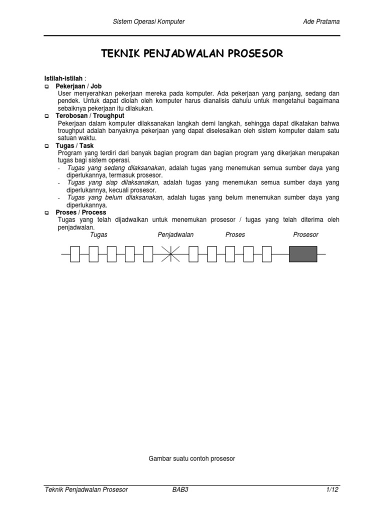Penjadwalan Proses | PDF