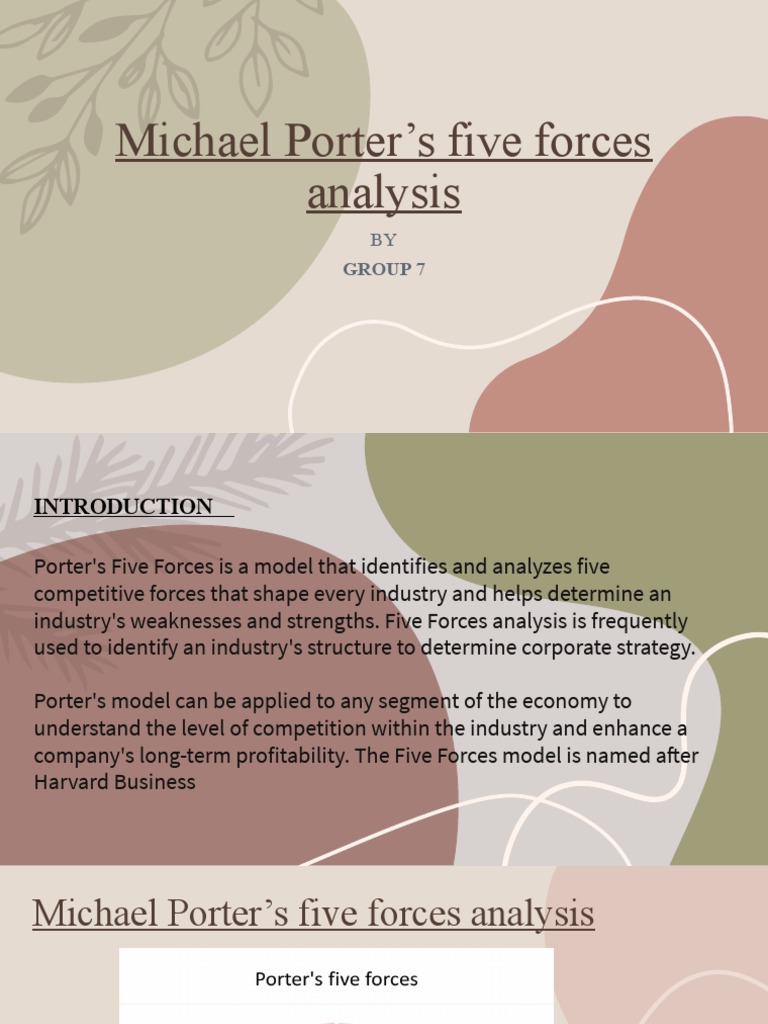 Michael Porter's Five Force Analysis by Group 7 | PDF | Smartphone ...