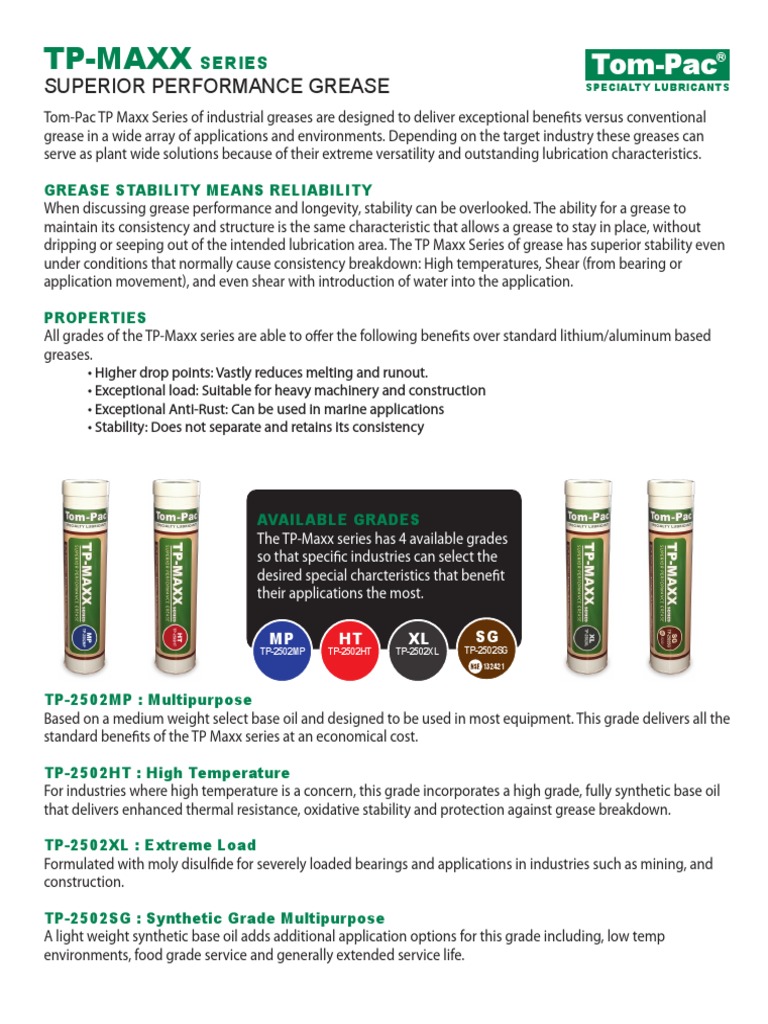 TP 2502HT | PDF | Lubricant | Physical Sciences