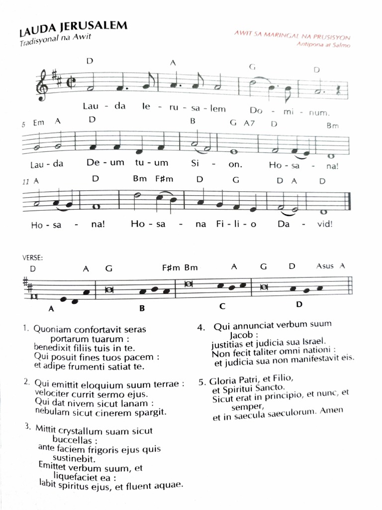 Lauda Jerusalem | PDF