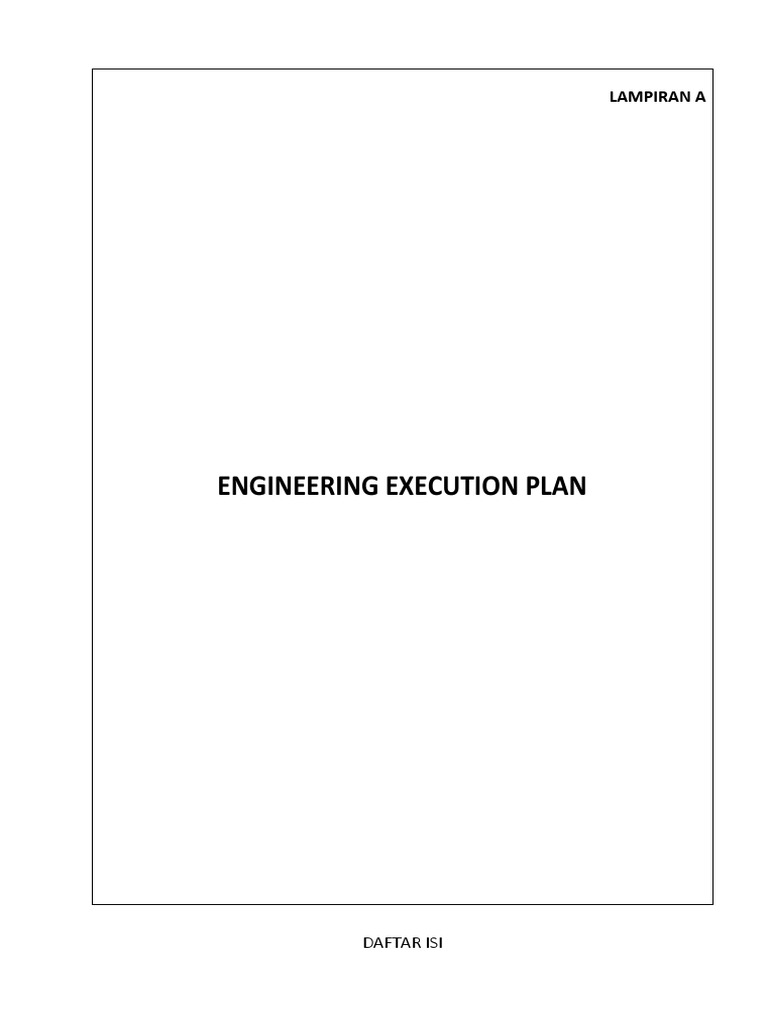 (Supplementary - A) Engineering Execution Plan | PDF