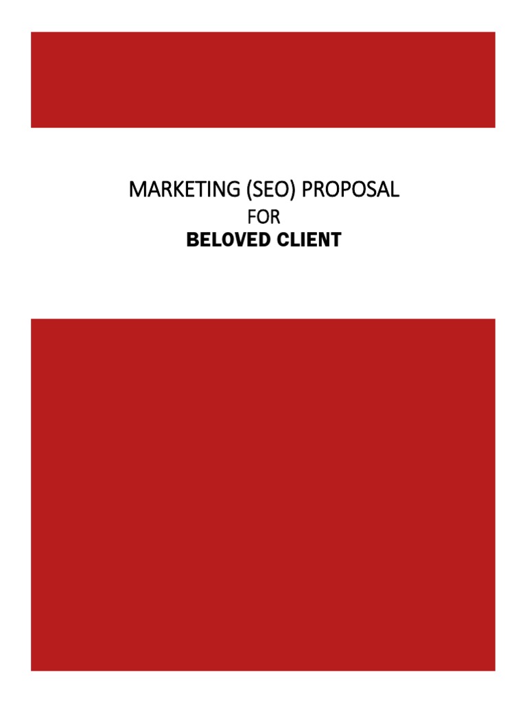 SEO Proposal | PDF