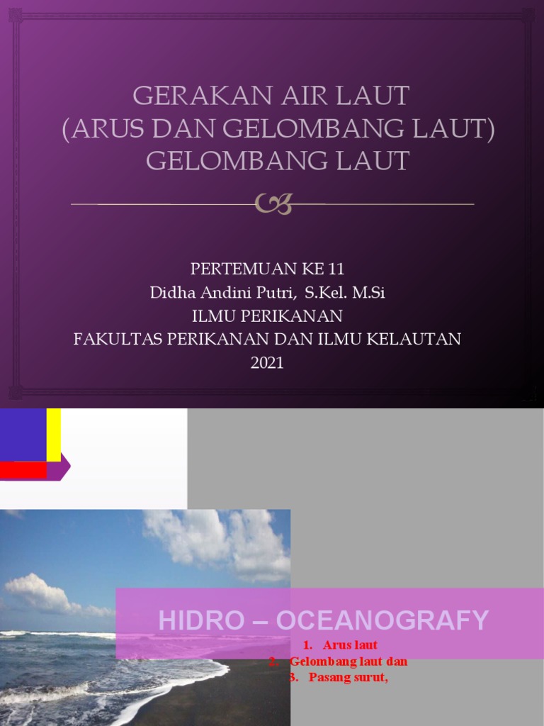 Oseanografi Umum 11. Gelombang Laut | PDF