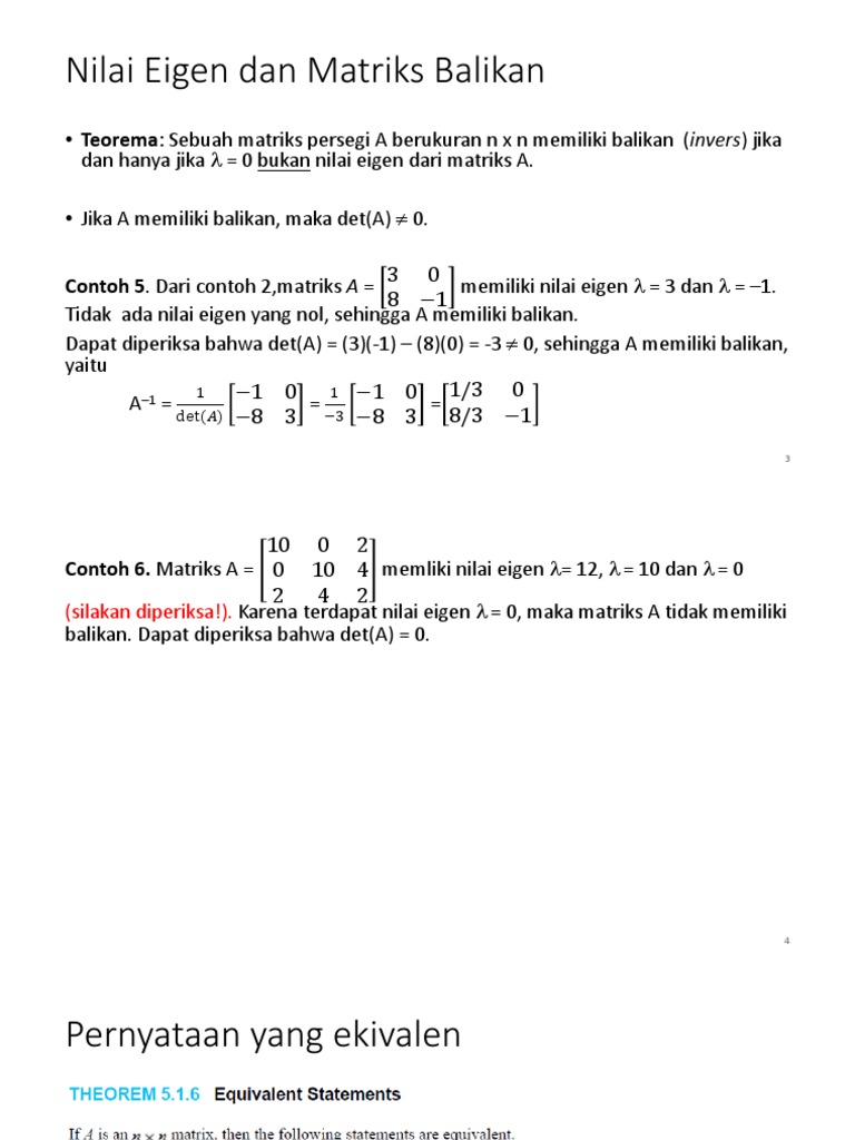 Nilai Eigen Dan Eigen Vektor 2 | PDF