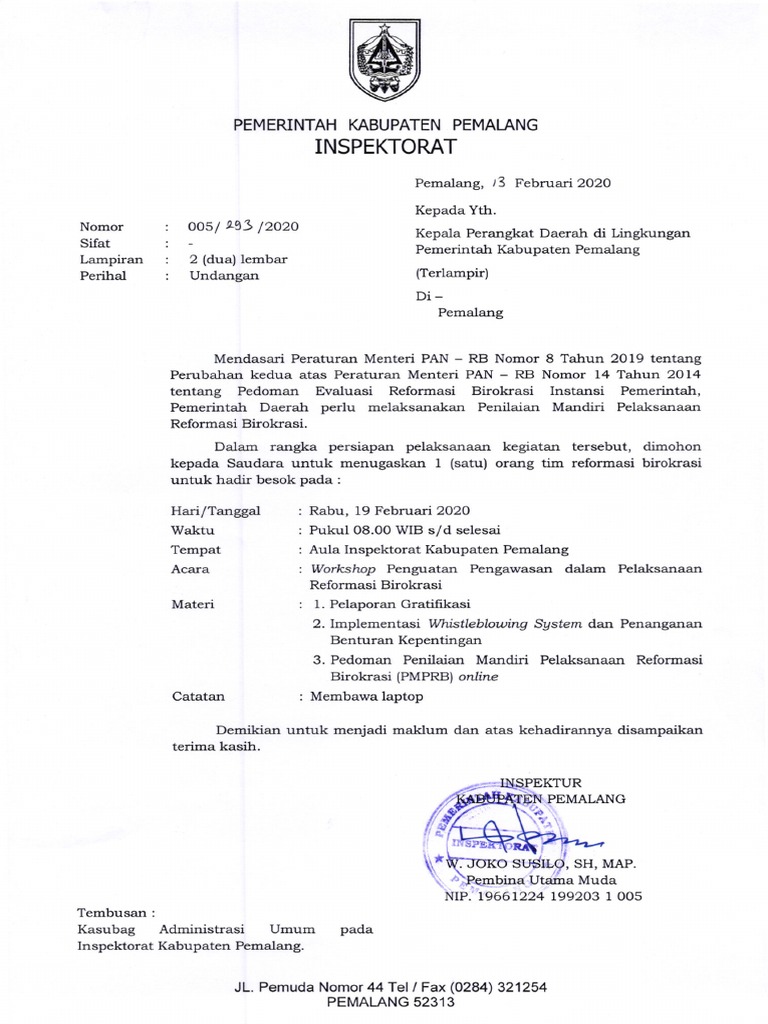 Undangan PMPRB | PDF