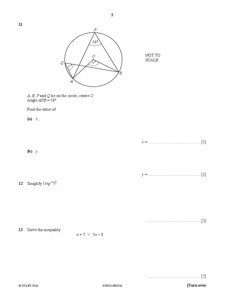 Circle Theorems and Angle Calculations | PDF | Circle | Geometric Shapes