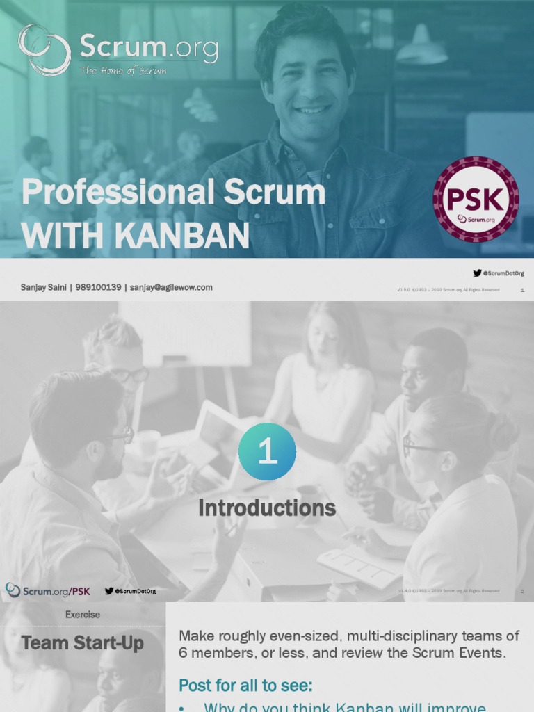 PSK Training Workshop | PDF | Scrum (Software Development) | Economies