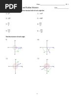 Angles in Standard Position Worksheet | PDF | Geometric Measurement ...