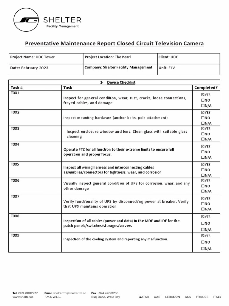Udc CCTV PPM February 2023 | PDF
