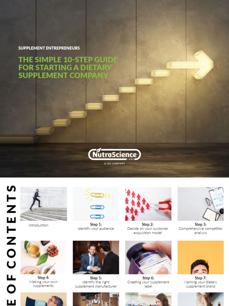 10 Step Guide To Starting Your Supplement Company by Nutrascience Labs | PDF | Dietary ...