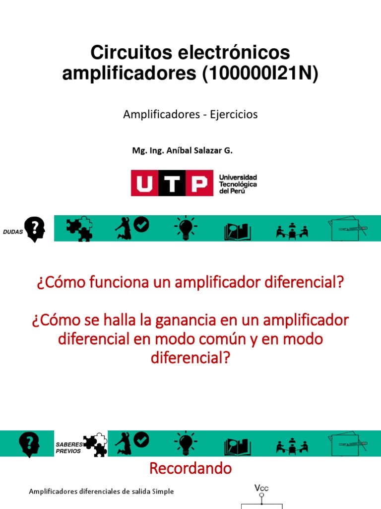 S04.s2 Amp Ejercicios | PDF | Amplificador | Transistor