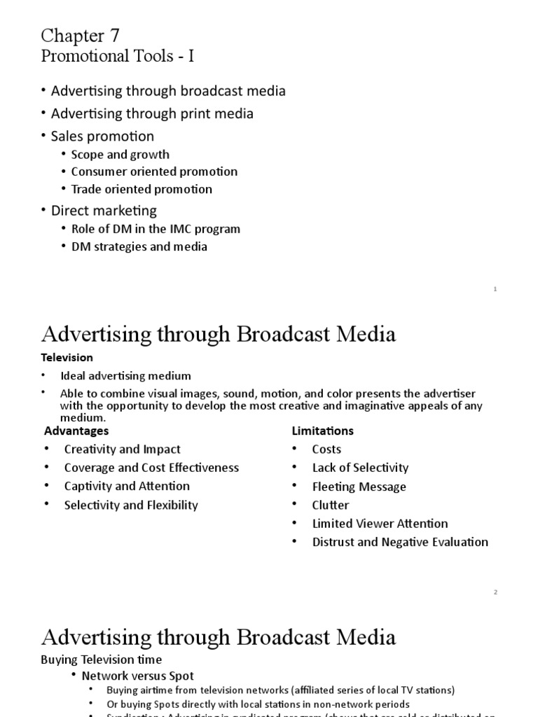 CH7 Promotional Tools I | PDF | Direct Marketing | Sales