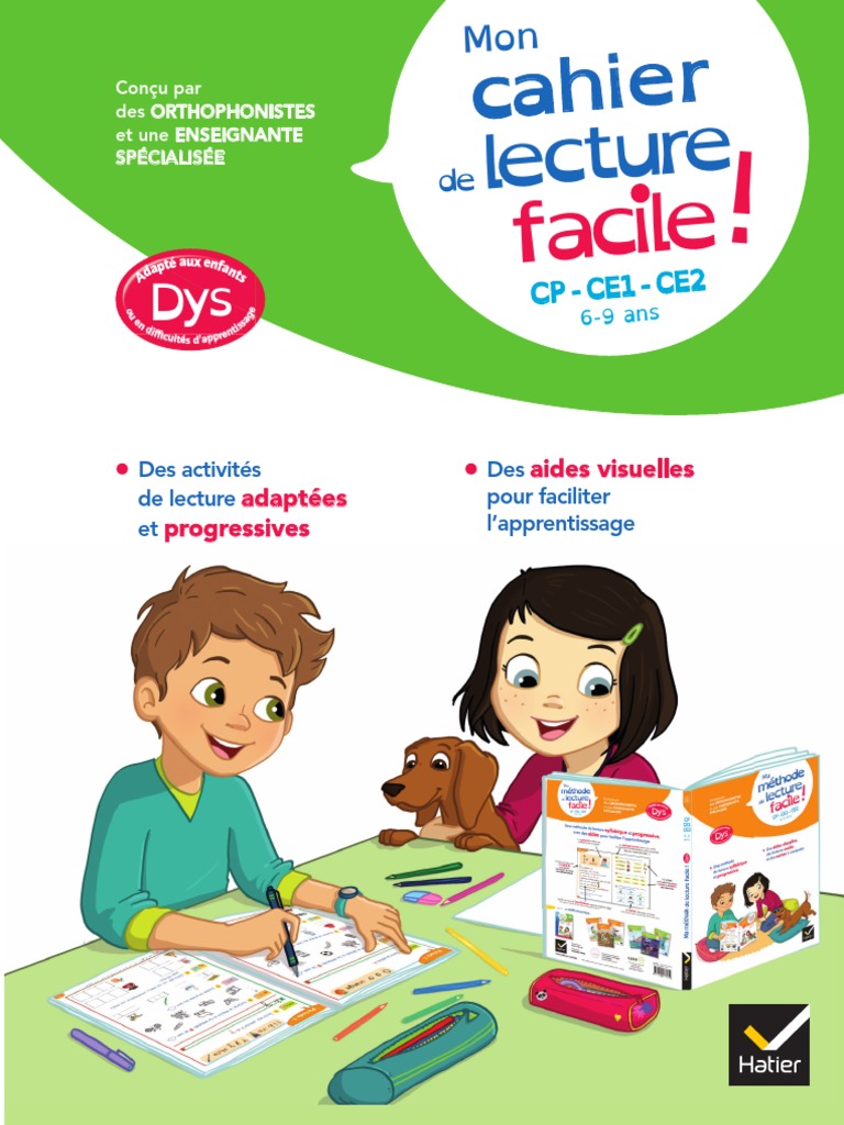 Mon Cahier de Lecture Facile Dys | PDF