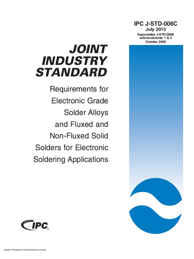 IPC J STD 006C 2013 Requirements PDF