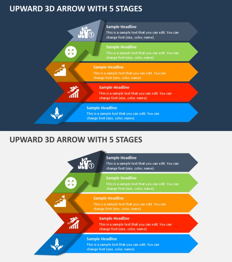 Free Upward 3d Arrow 5 Stages Animated | PDF