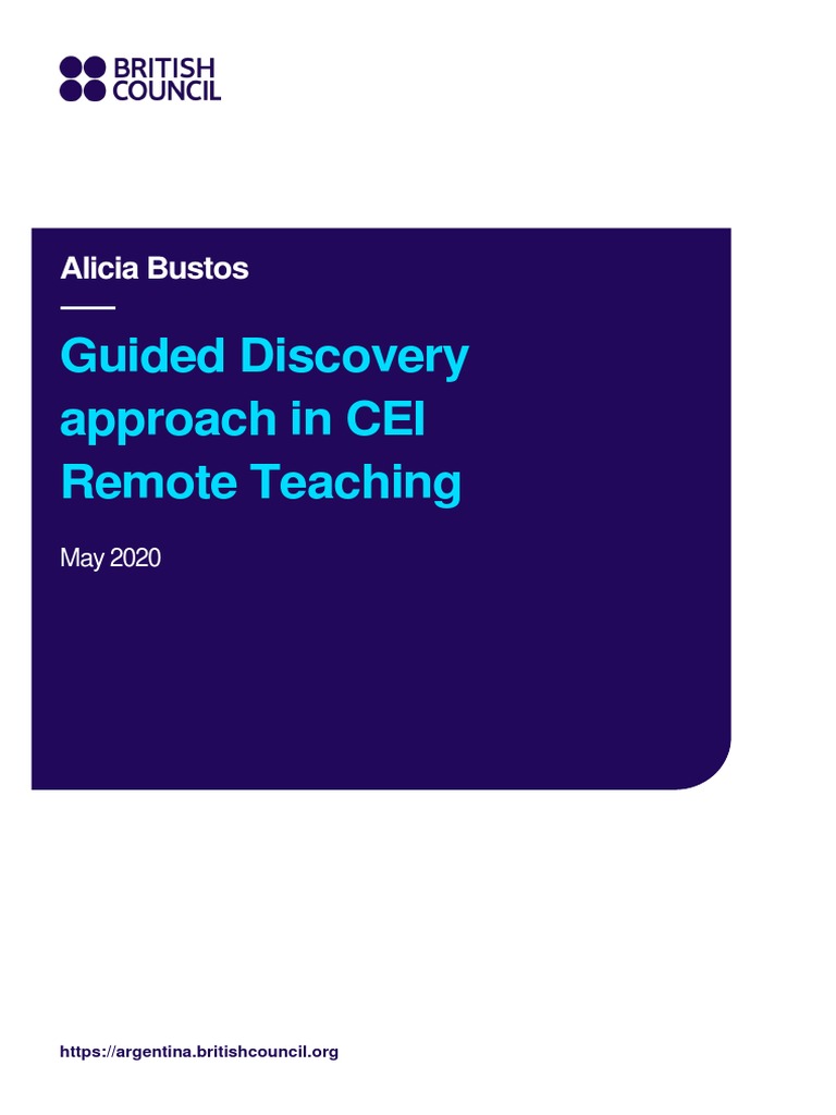 Guided Discovery Approach in Cei Remote Teaching Alicia Bustos | PDF | Learning | Second Language