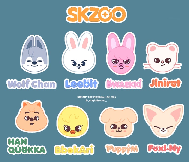 Skzoo Sticker Set | PDF