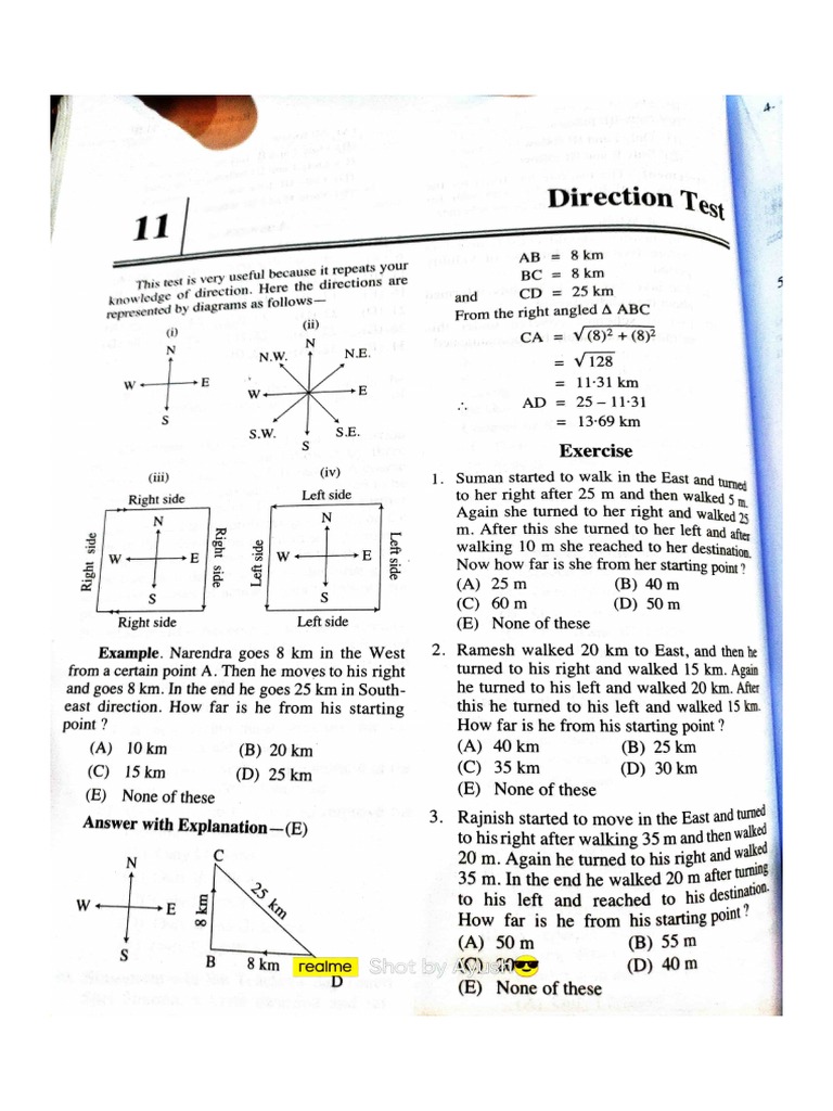 Direction Test | PDF