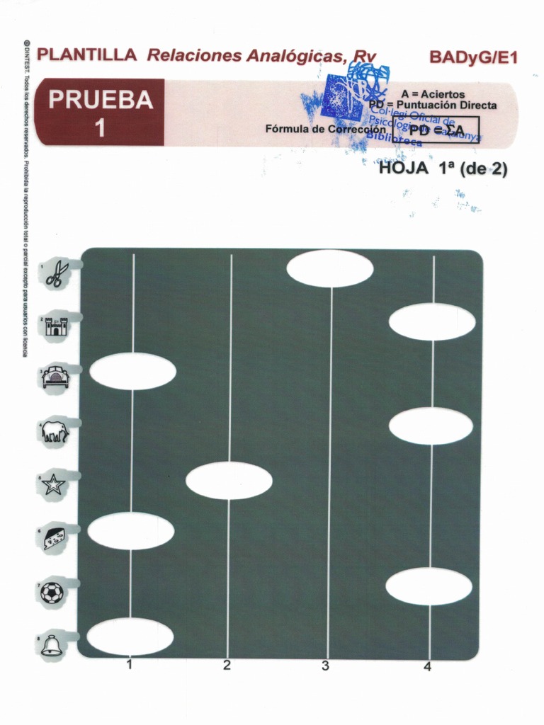 BADYG-E1-R Plantillas relaciones Analogicas | PDF