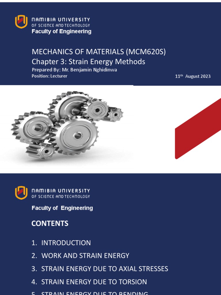 Chapter 3 - Strain Energy Methods | PDF