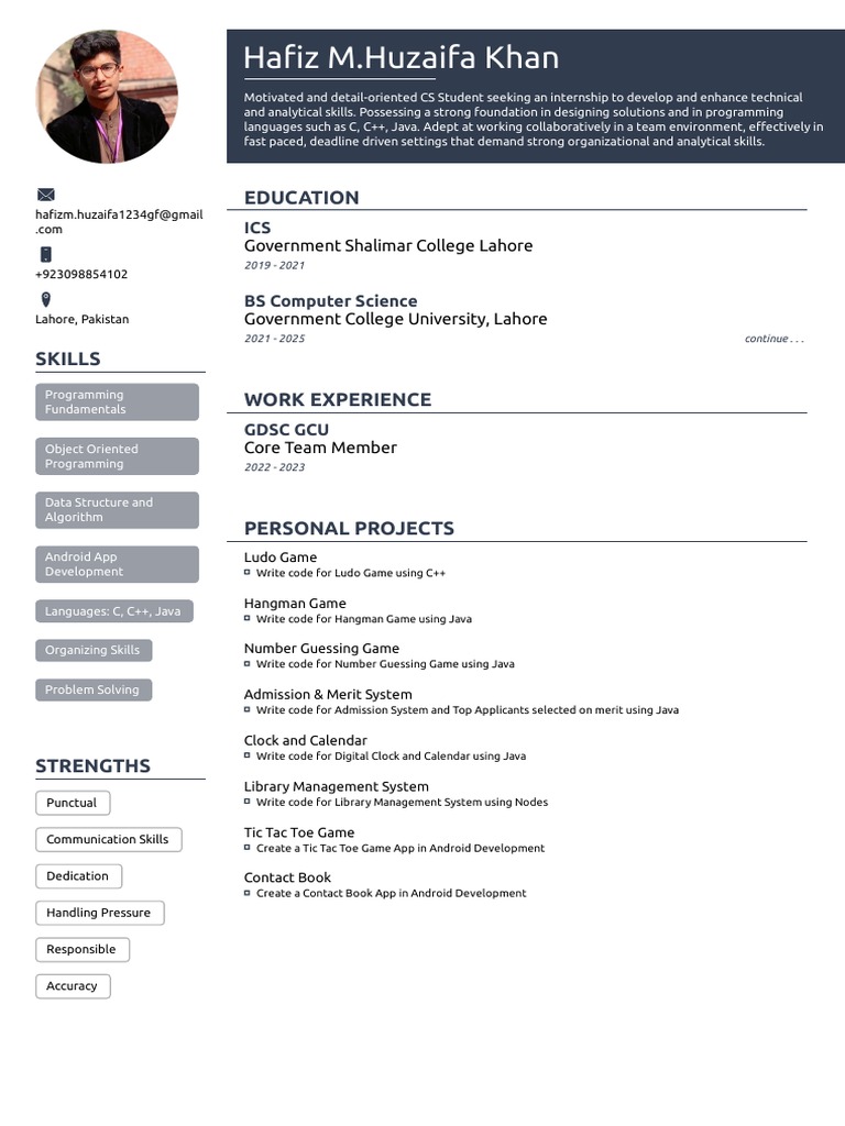 Hafiz's Resume | PDF