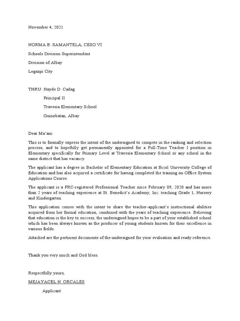 Letter of Intent | PDF