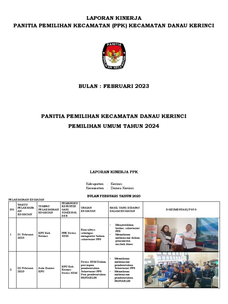 Laporan Kinerja | PDF