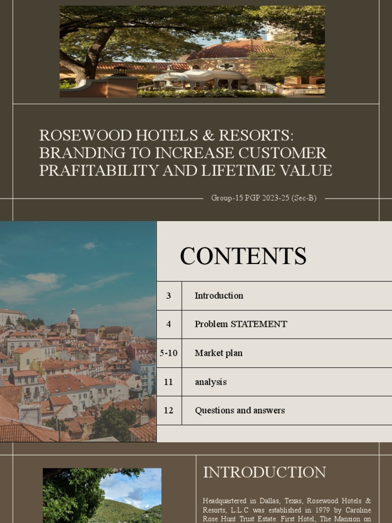 Rosewood Hotels & Resorts | PDF